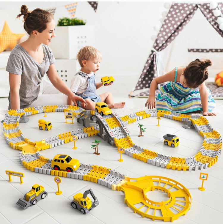 Construction Toy Race Track | Nik & Nakks