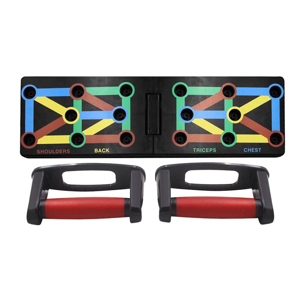 Push Up Rack Board 9 in 1 Body Building Fitness Push Up Stand for Home ...